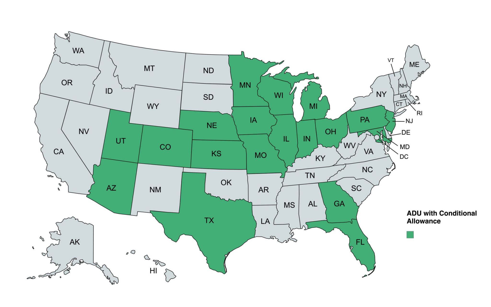 What States Allow ADUs (Accessory Dwelling Units)?