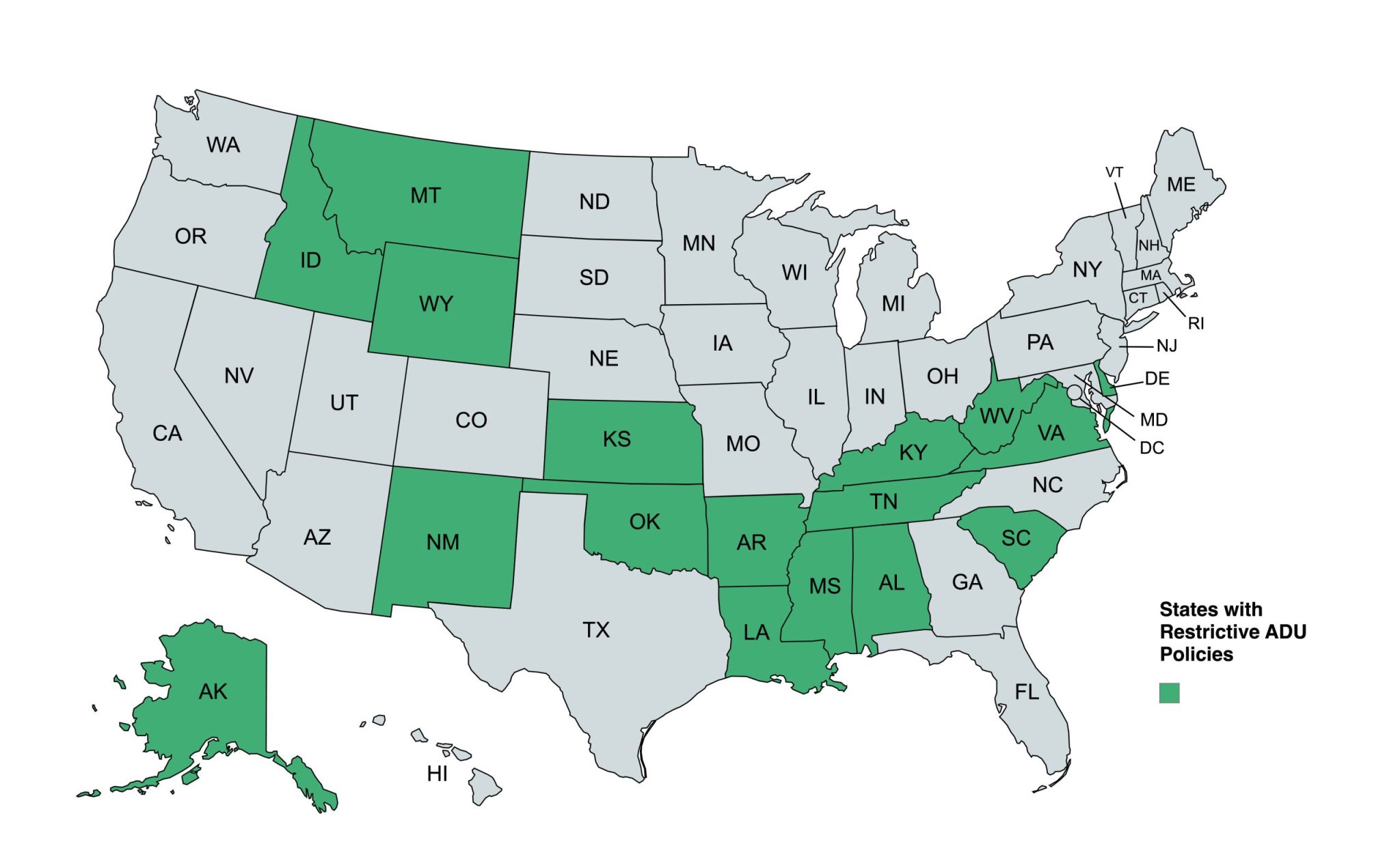 What States Allow ADUs (Accessory Dwelling Units)?